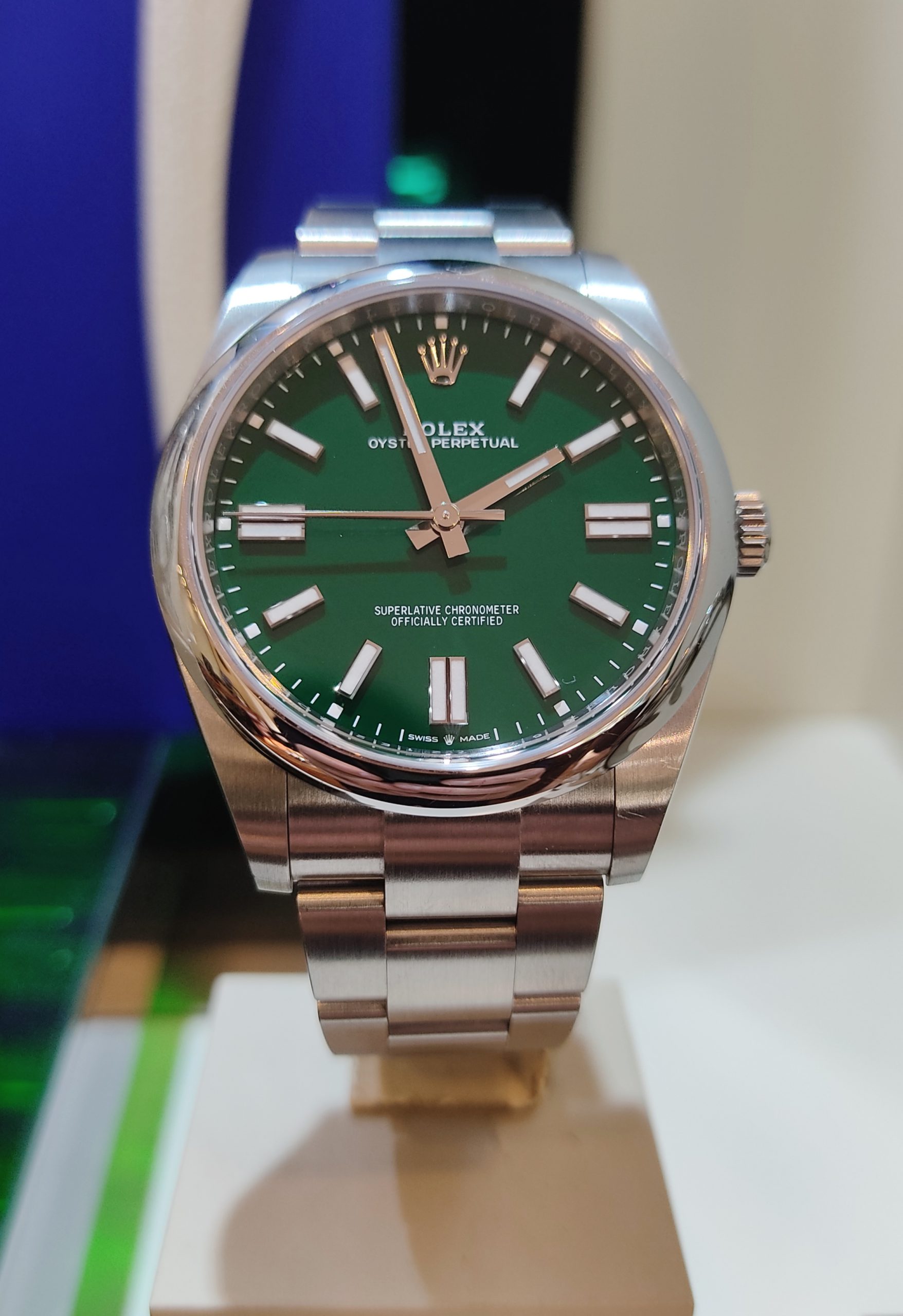Rolex Oyster Perpetual 41mm Green Dial - Gothelf A. Watches - Tel Aviv ...