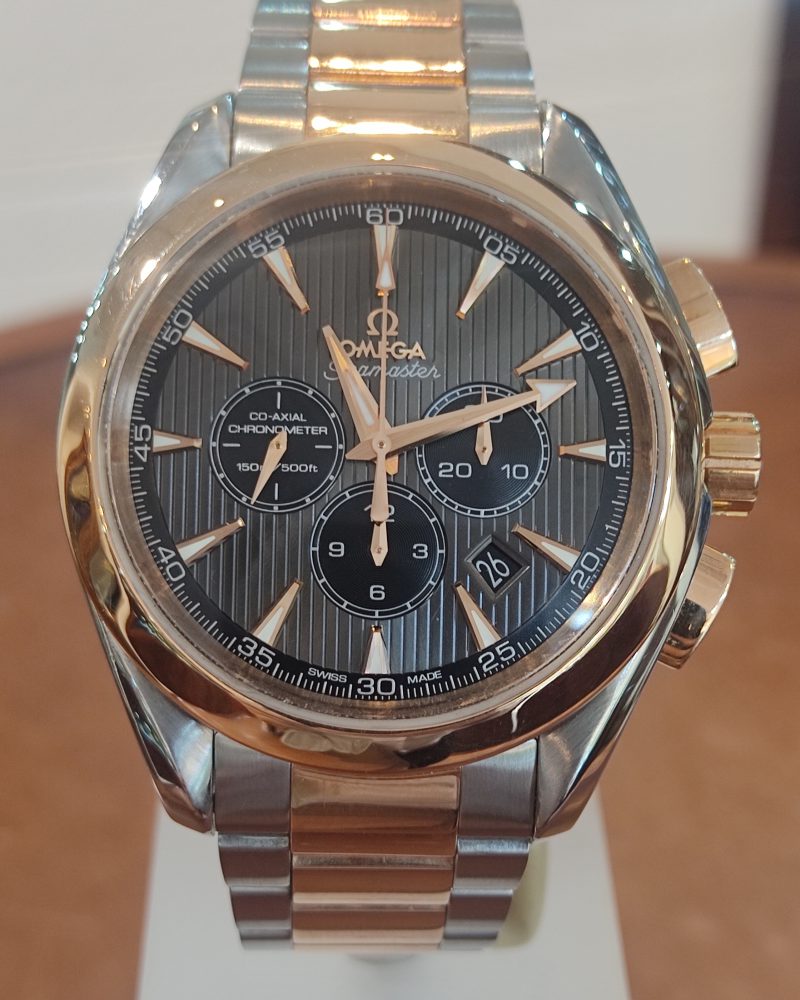 Omega Seamaster Aqua Terra Chronograph Steel & Red Gold - Gothelf A ...