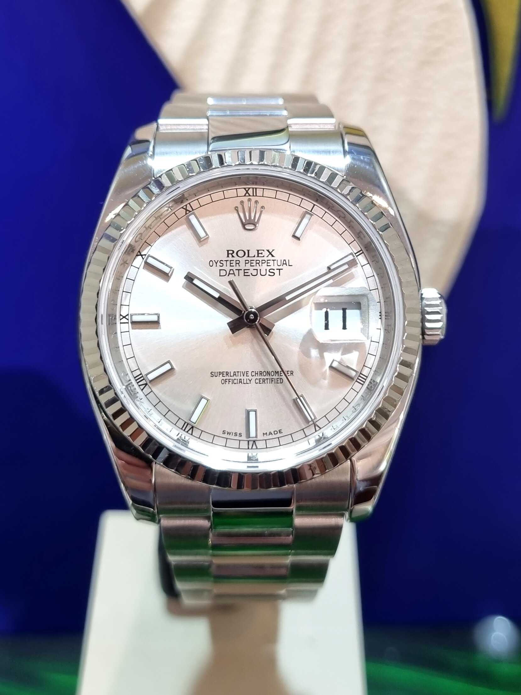Rolex Datejust 36mm Steel & White Gold Bezel Silver Dial - Gothelf A ...