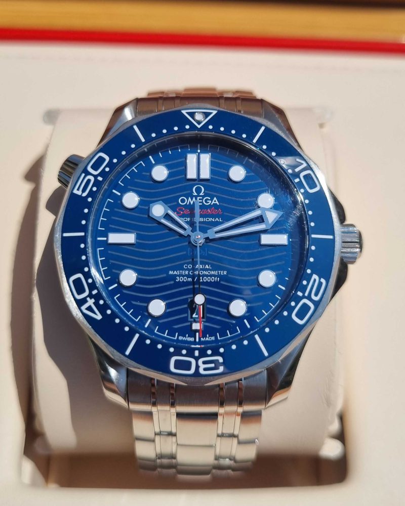 Omega Seamaster Diver 300m Blue Dial 42mm-Pre owned 2021 - Gothelf A ...