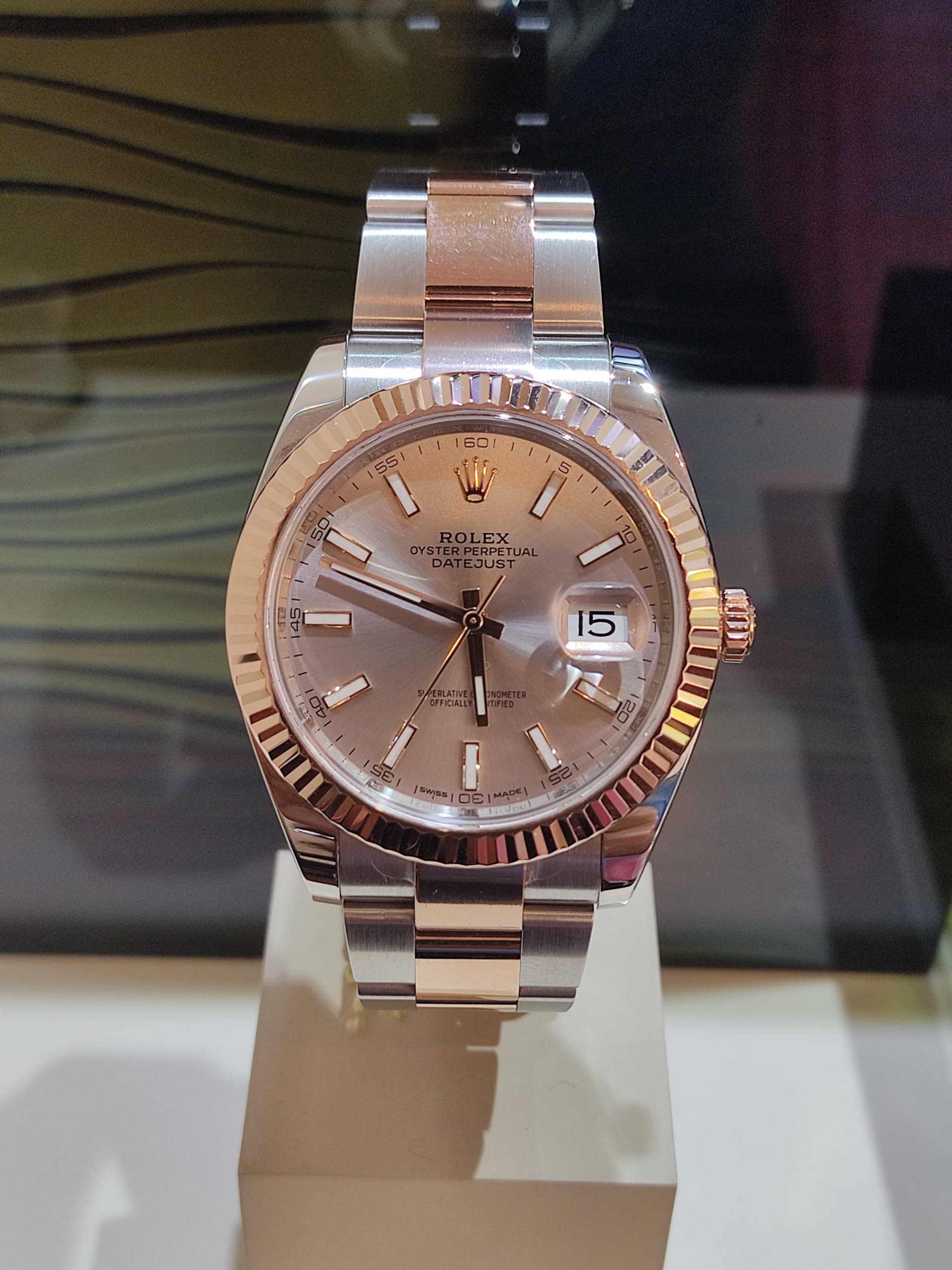 Rolex Datejust 41mm Rose Gold SunDust Dial - Gothelf A. Watches - Tel ...