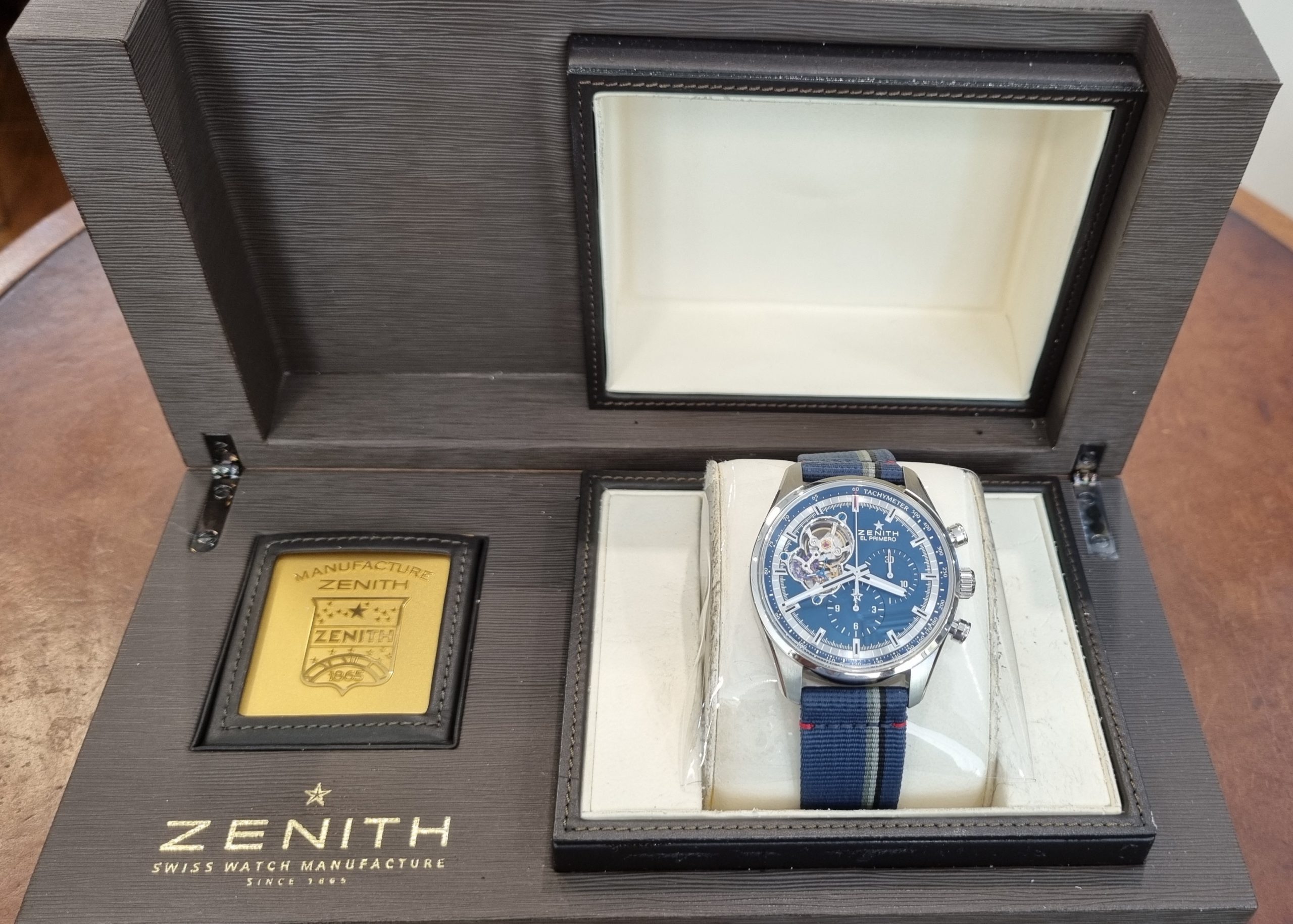 Zenith El Primero Chronomaster Open - Blue Dial Automatic Chronograph ...
