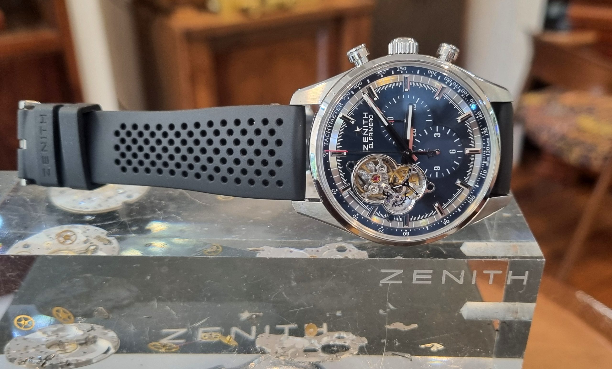 Zenith El Primero Chronomaster Open - Blue Dial Automatic Chronograph ...